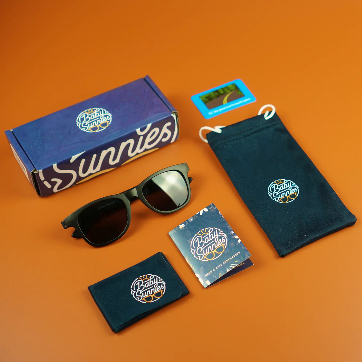 Kids Black Sunglasses | Polarised UV400 (2-8 Years) | Baby Sunnies SA