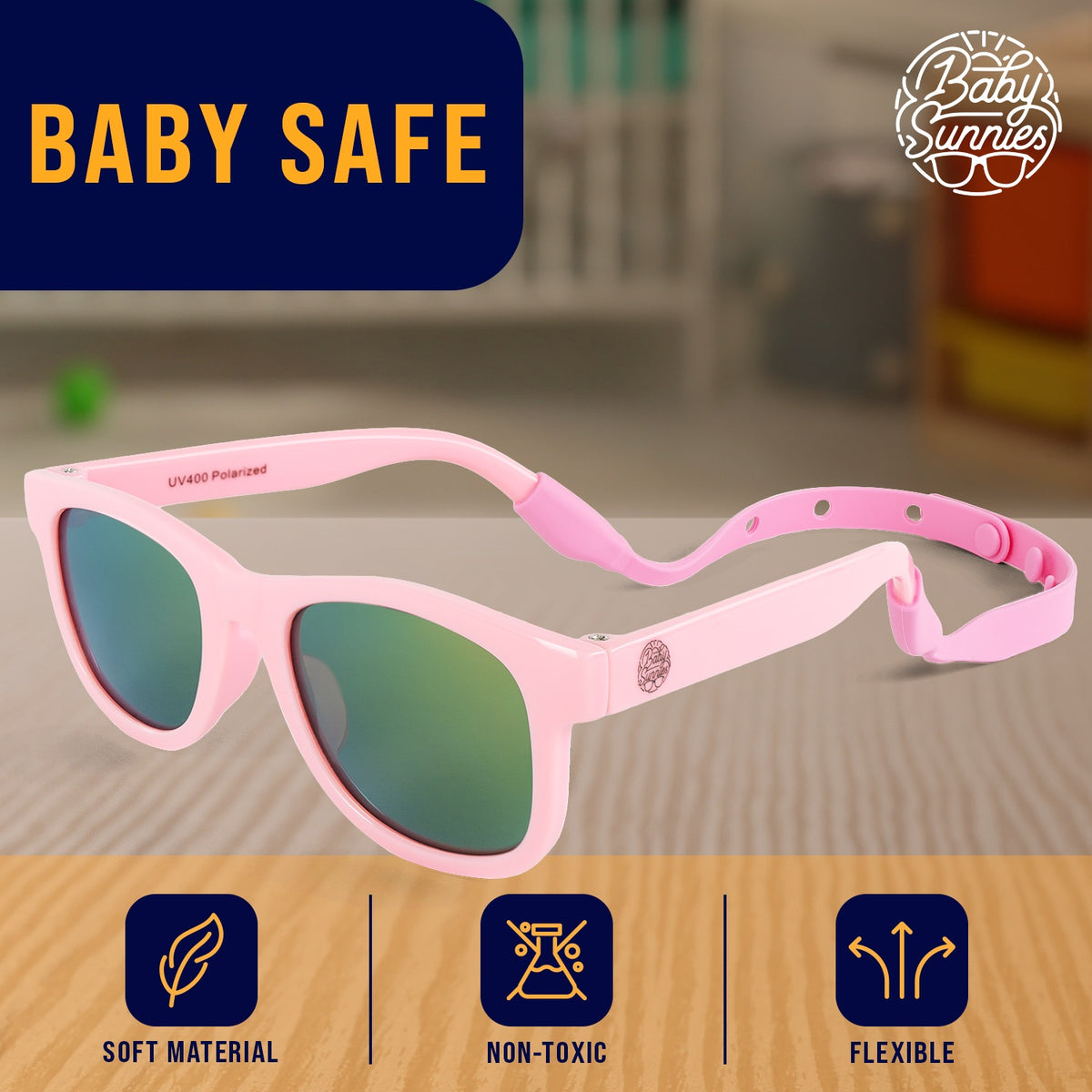 Babies Barbie Pink Sunglasses | Polarised UV400 with Adjustable Strap ...